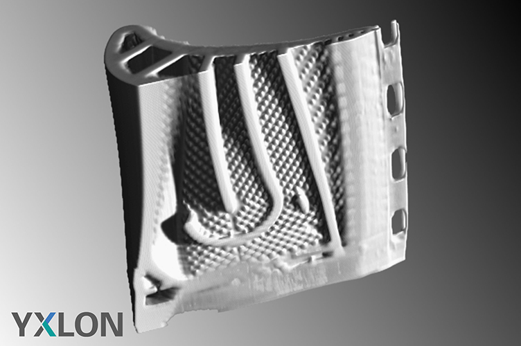 CT Image of a Turbine blade | Etek Aero